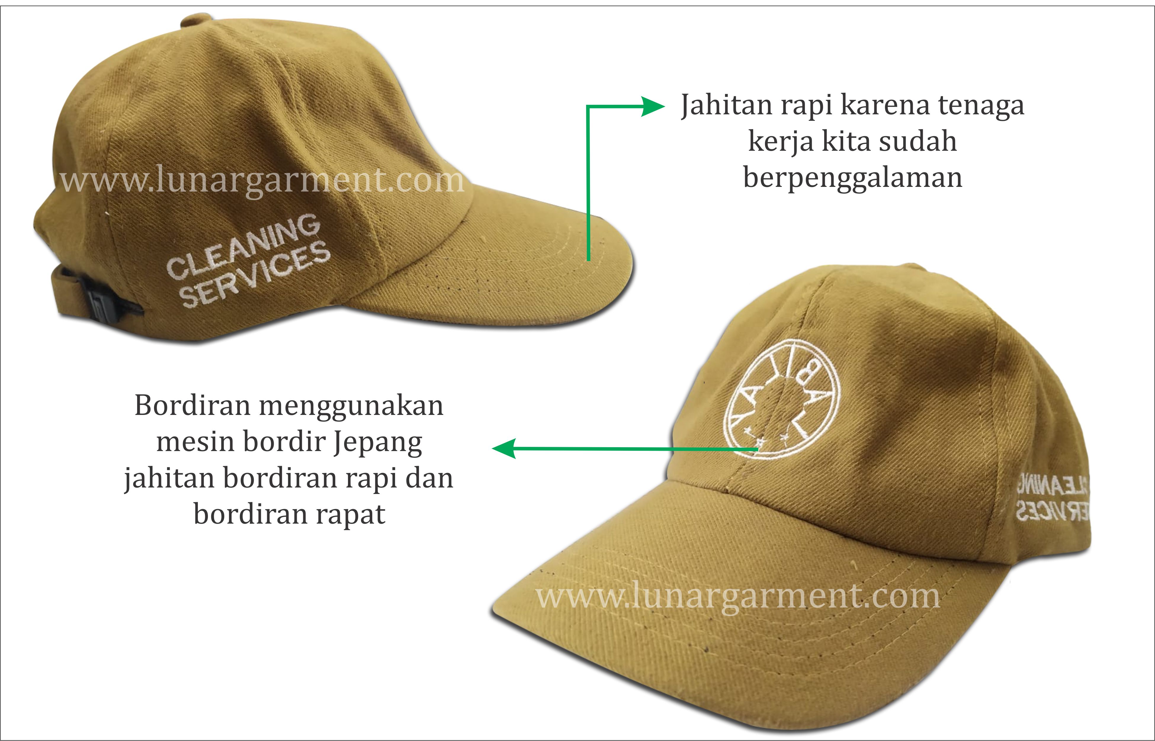 Konveksi Topi Custom Surabaya - Lunar Garment Indonesia