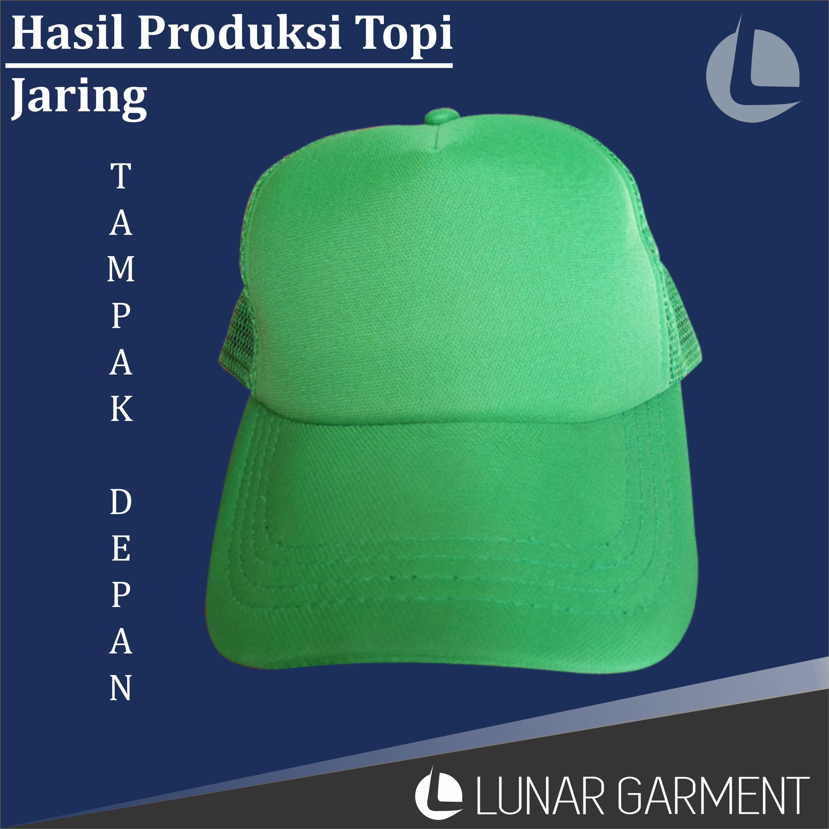 Hasil Produksi Topi Jaring/Topi Trucker Polos - Lunar Garment Indonesia